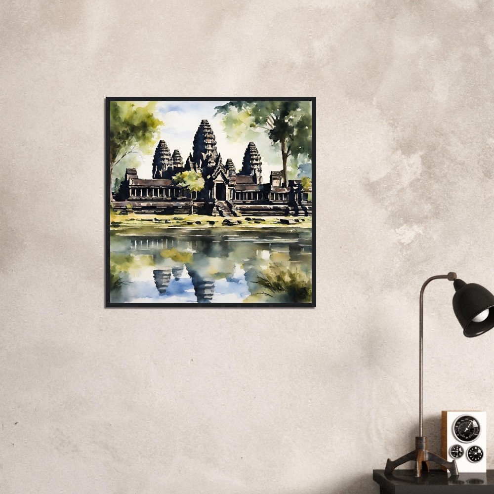 Angkor Wat Art, Angkor Wat Painting, Angkor Wat Watercolor Art ...