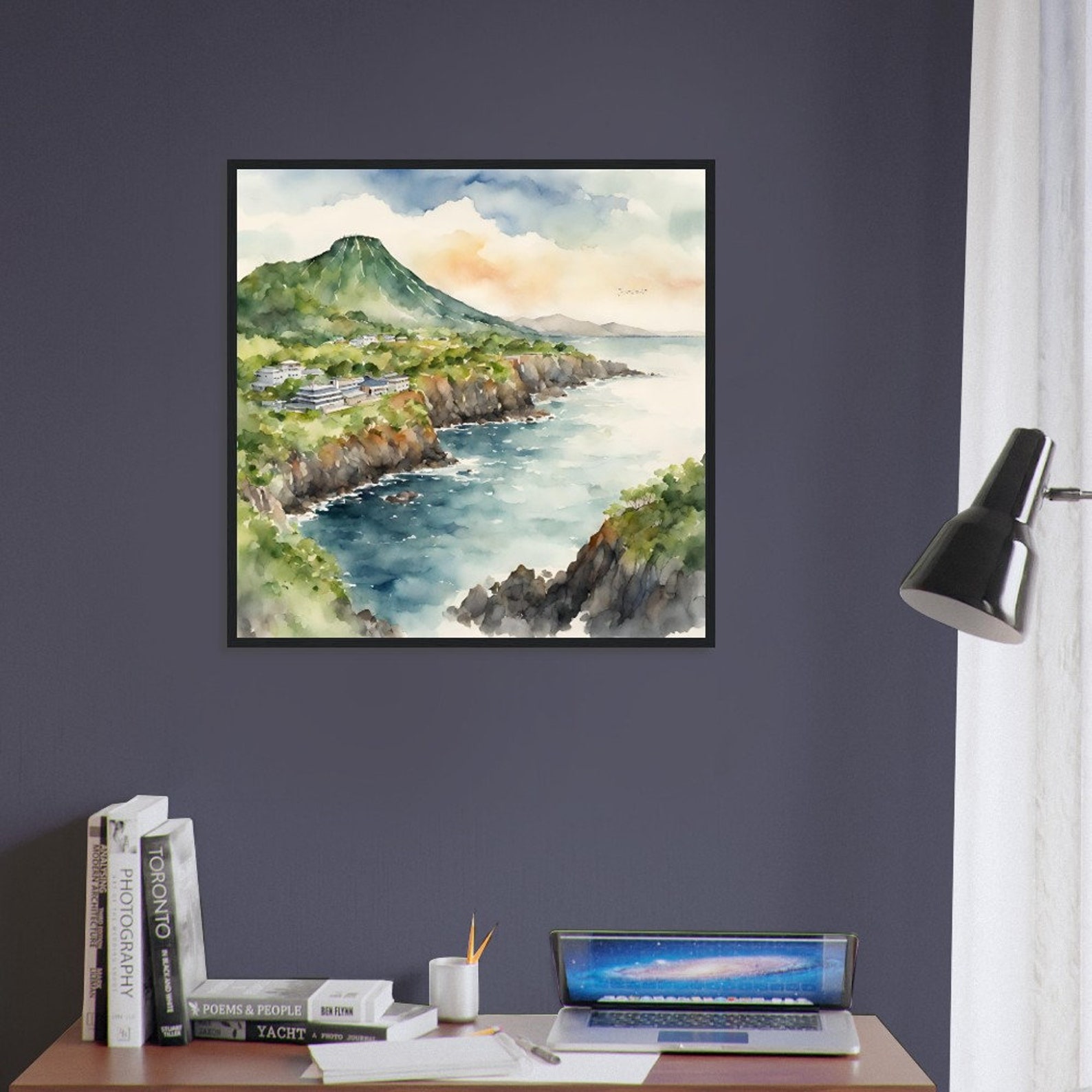 Jeju Island Art, Jeju Island Painting, Jeju Island Watercolor Art ...