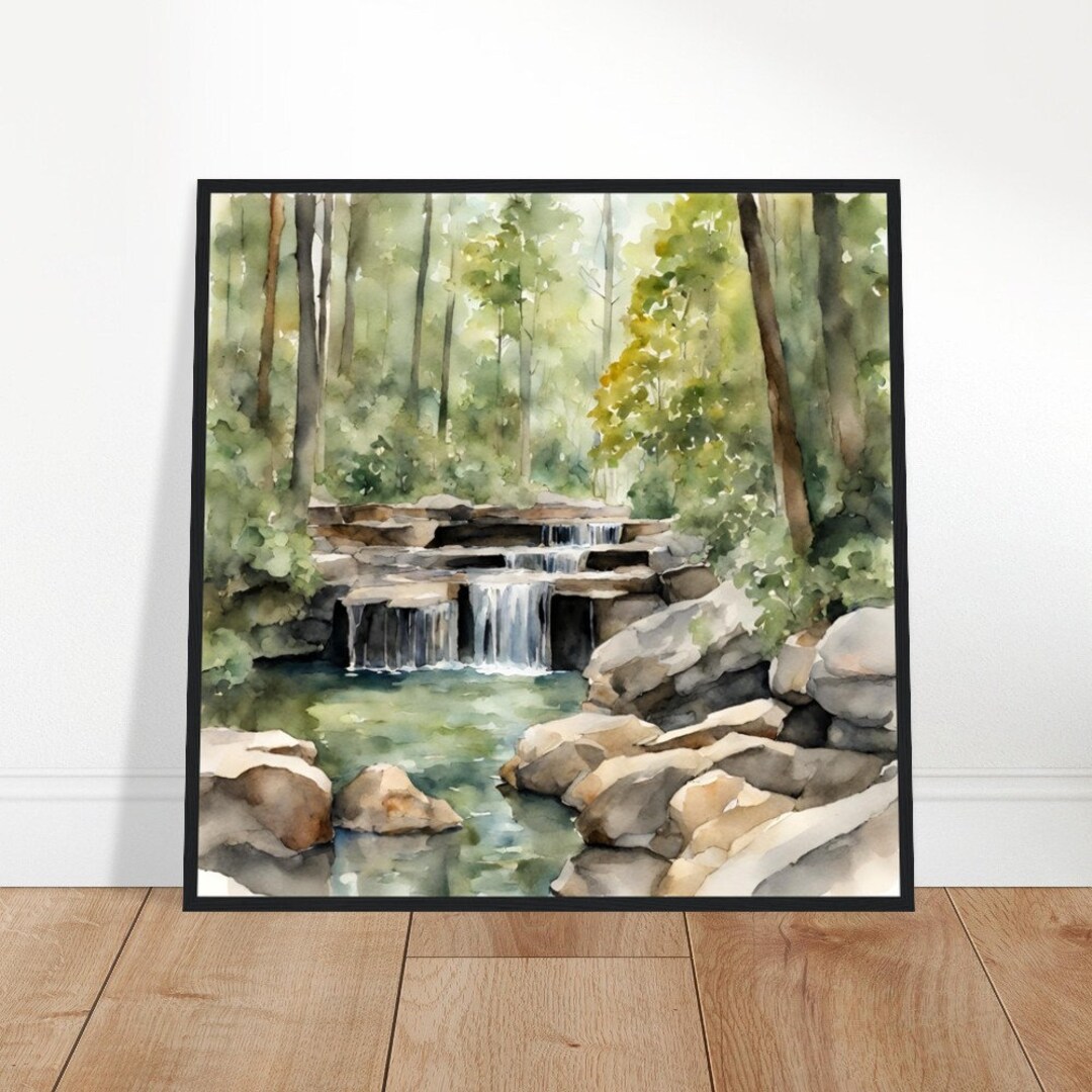 Hot Springs National Park Art, Hot Springs Painting, Hot Springs ...