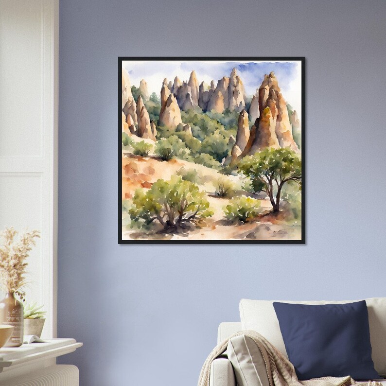 Pinnacles National Park Art, Pinnacles Park Painting, Pinnacles ...