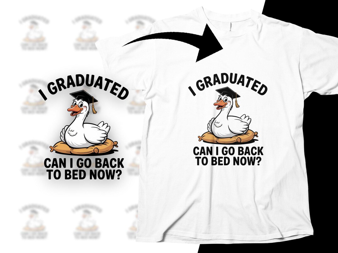 Graduation Goose PNG, Funny Graduate Digital, Sleepy Goose Printable ...