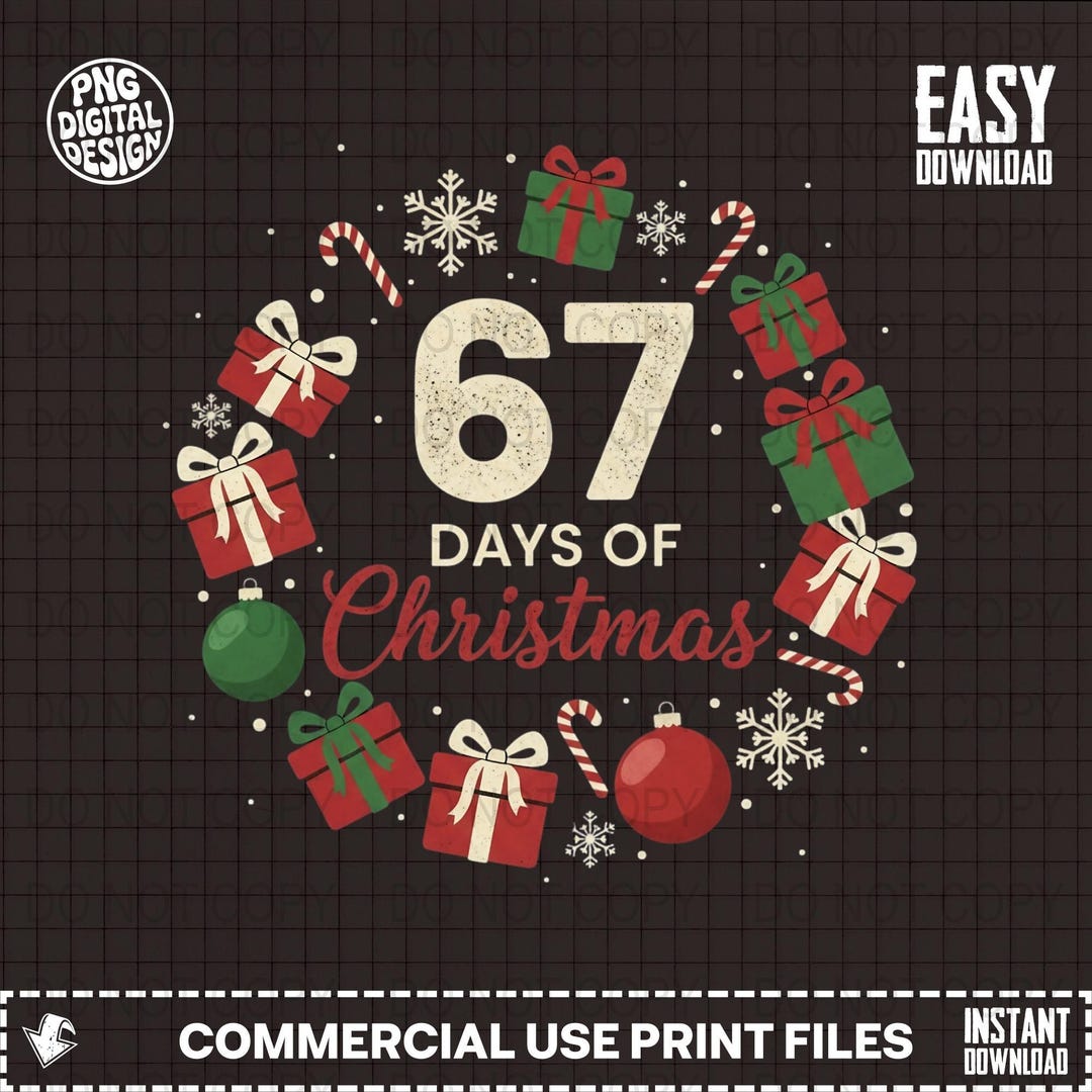 Christmas Countdown Digital Product: Sixty-seven Days, Presents ...