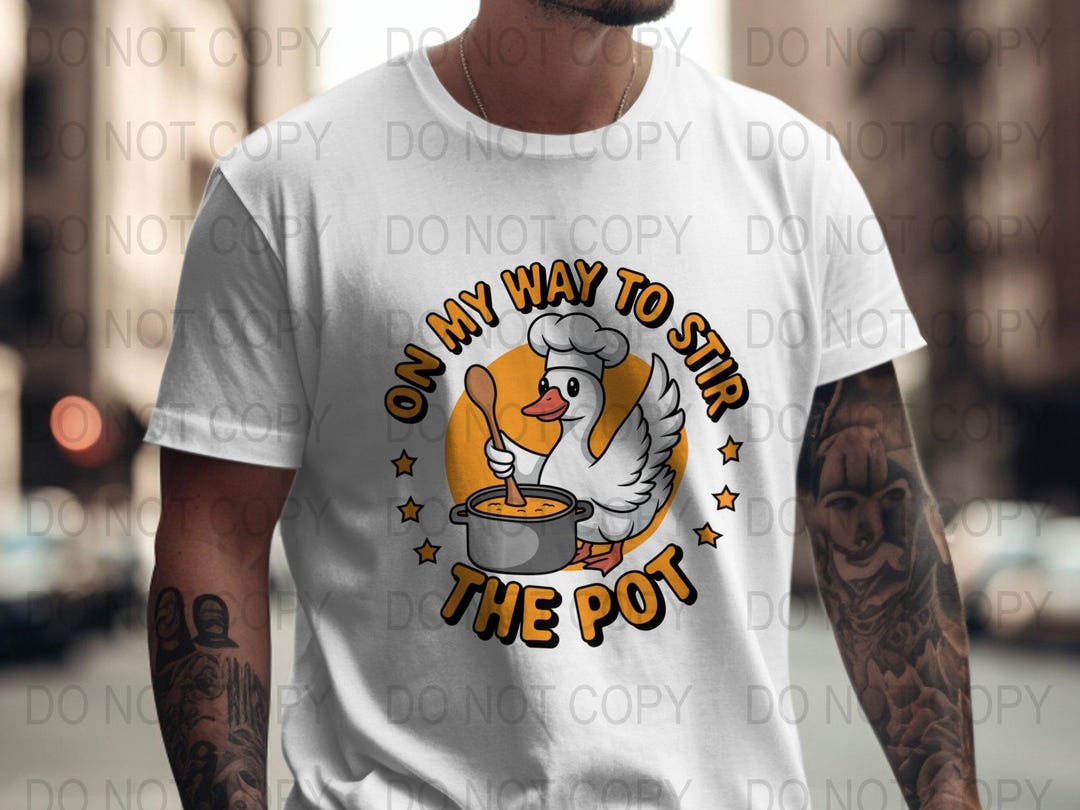 Chef Duck PNG: Funny Cartoon Goose Clipart (digital Image) - Etsy