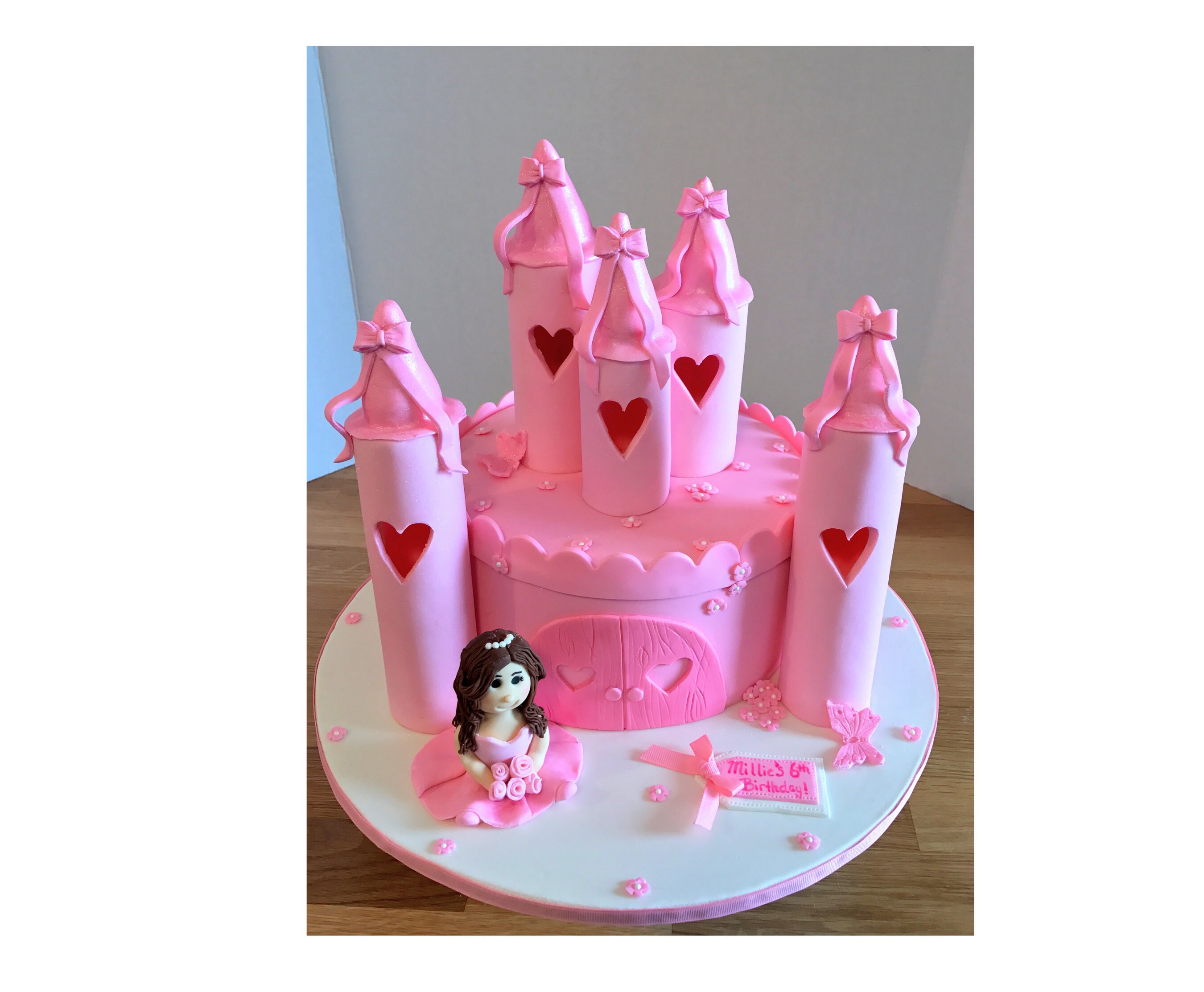 Handcrafted 3D Edible Fondant princess Tammy Cake and Cupcake Topper ...