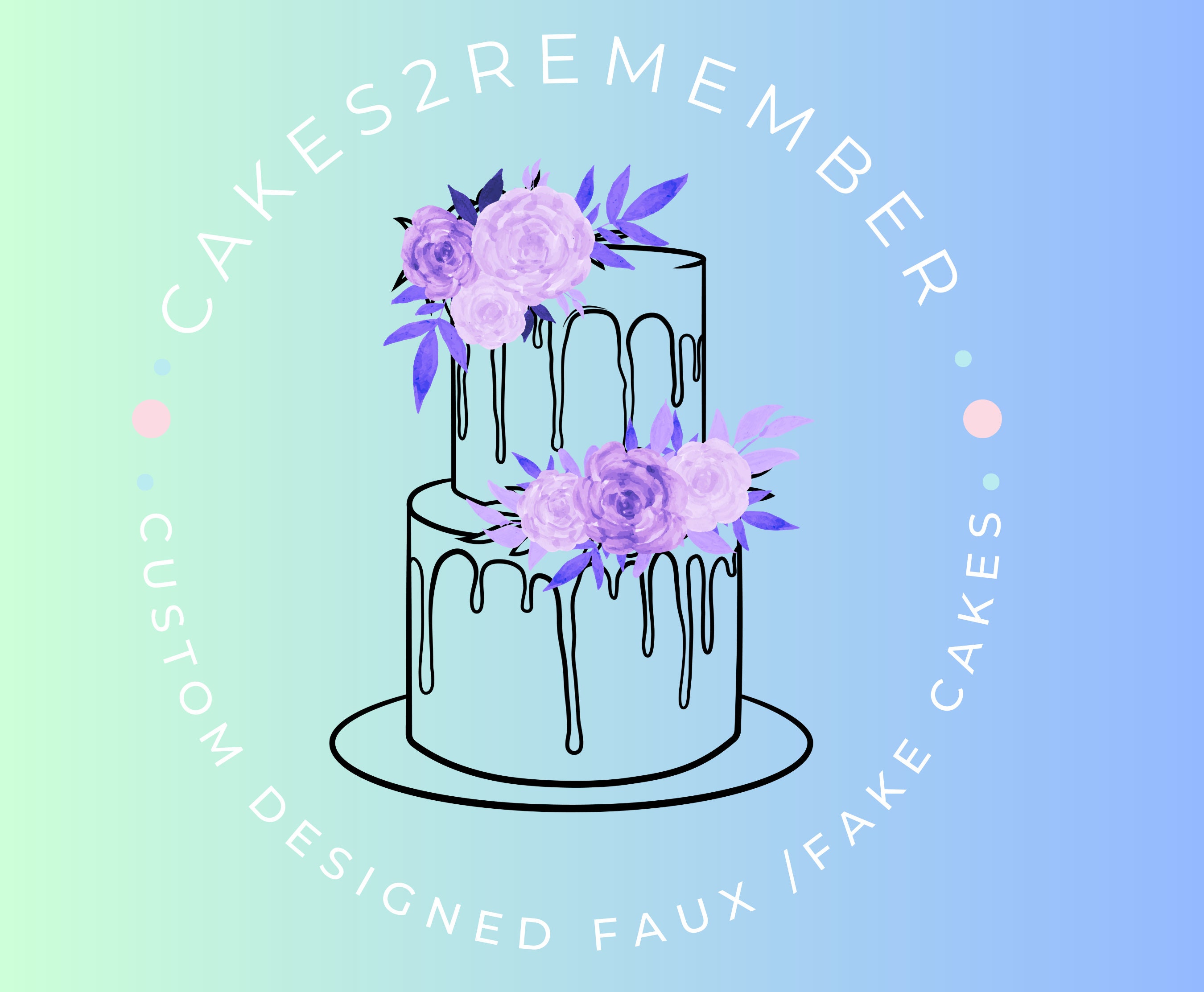 Custom Unicorn Princess Themed Faux Cake | Fake Birthday Cake for Party ...