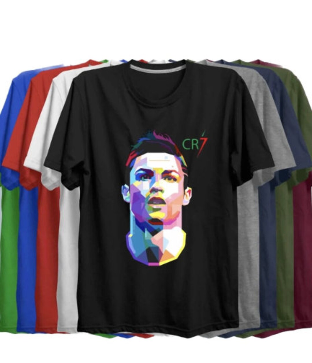 New CR7 Rainbow Effect Kids T-shirt Unisex Football Soccer Cristiano Ronaldo GOAT Gift - Etsy UK