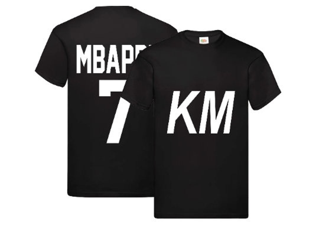 Kylian Mbappe Number 7 T-shirt Adults Unisex KM Football Gift - Etsy