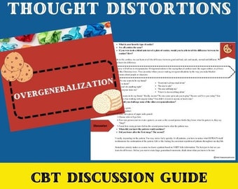 CBT Worksheets for Kids - Etsy