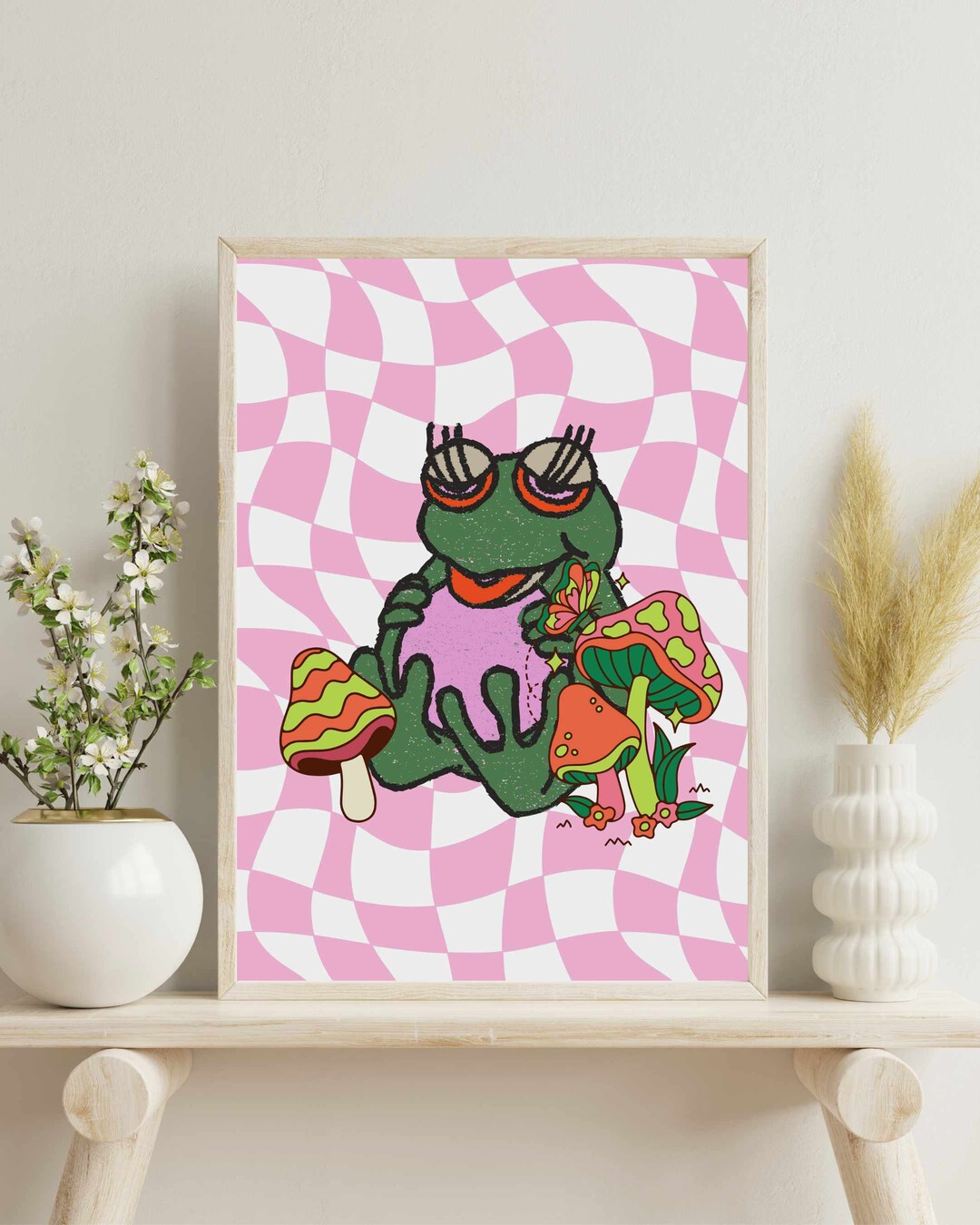 Art Print Psychedelic Frog Art Print Printable Wall Art - Etsy