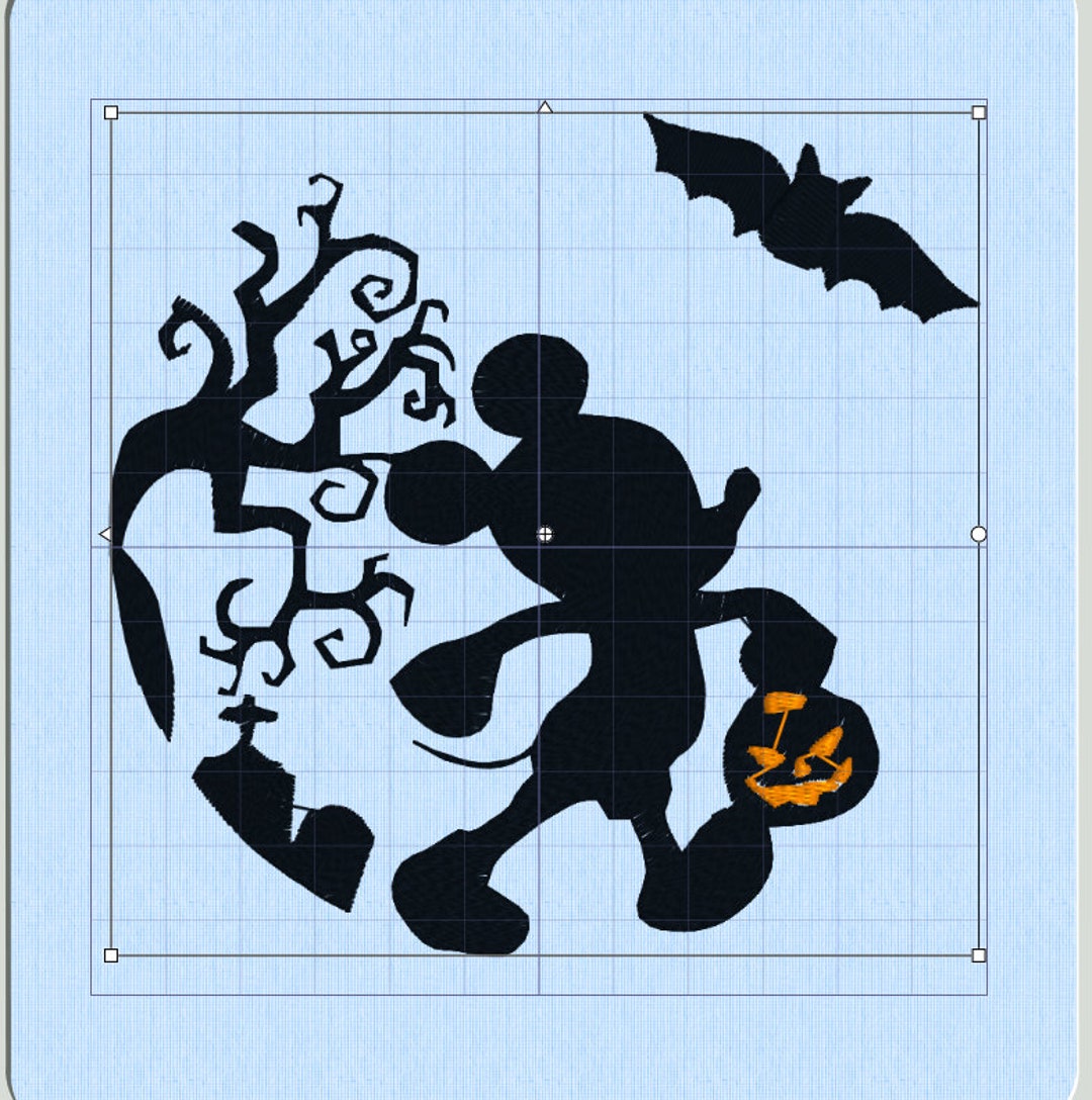 Halloween at Disneyland Embroidery Design, Mickey Mouse Embroidery ...