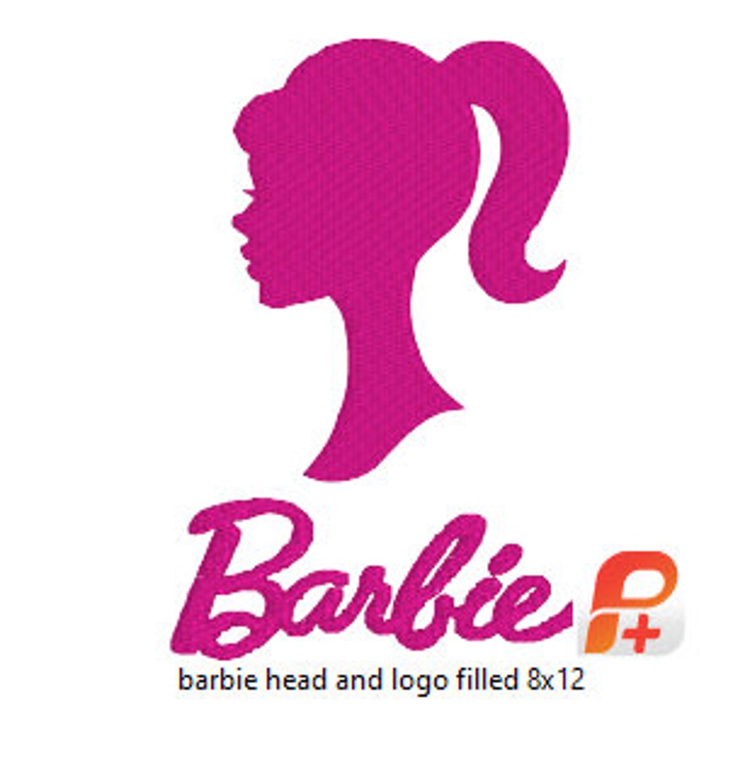 2 Sizes Barbie Machine Embroidery Designs Barbie Silhouette - Etsy