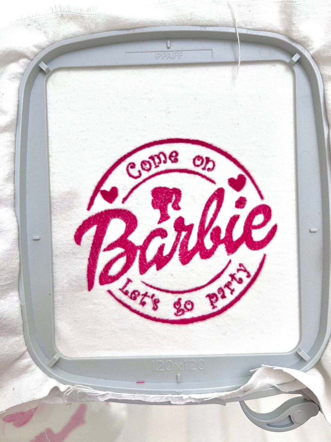 3 Sizes Barbie Machine Embroidery Designs, Barbie Silhouette Embroidery ...