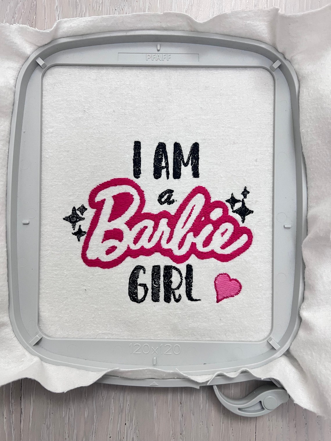 3 Sizes Barbie Machine Embroidery Designs, Barbie Silhouette Embroidery ...