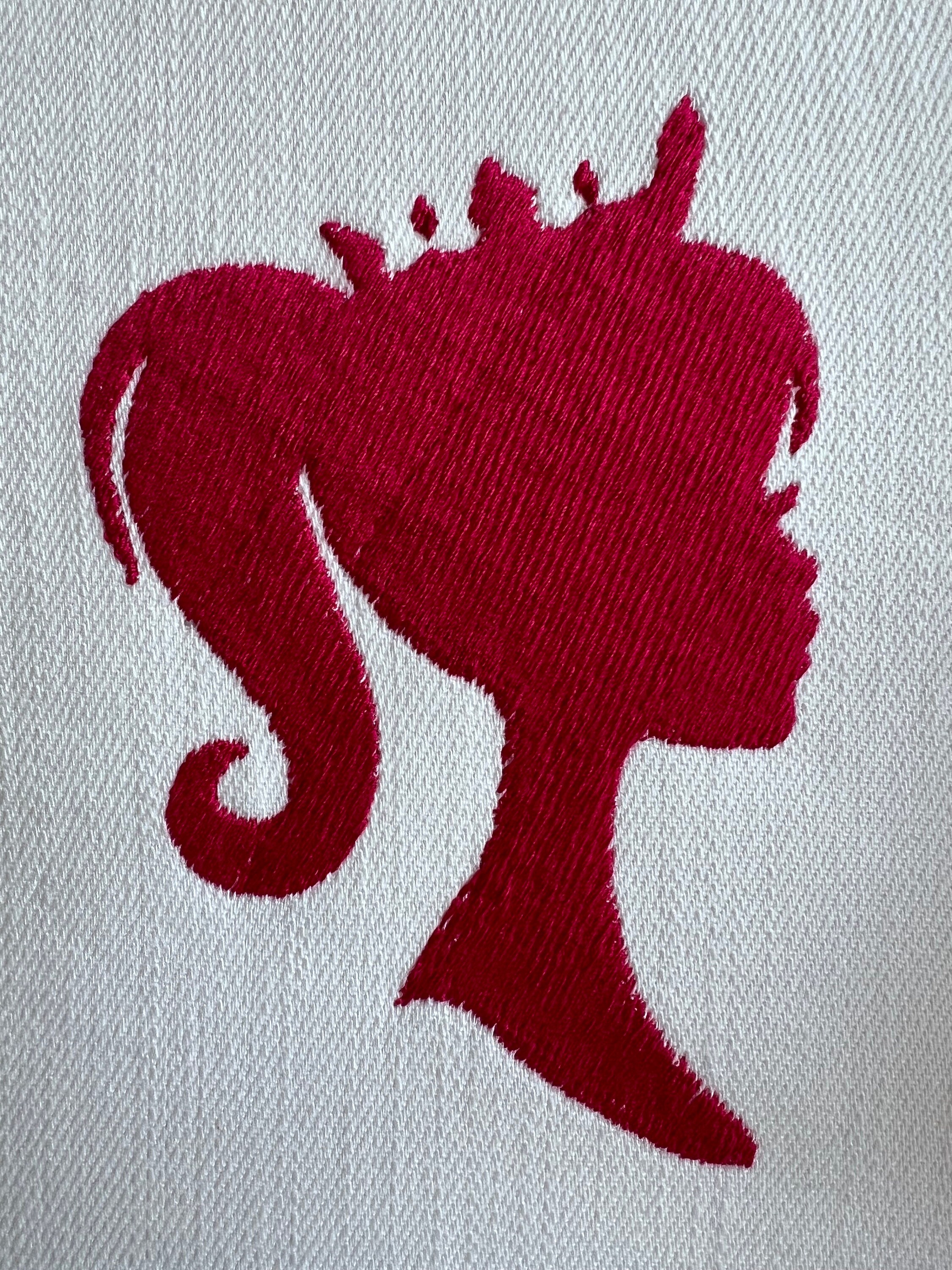 5 Sizes Barbie Head With Crown Machine Embroidery Designs, Barbie ...