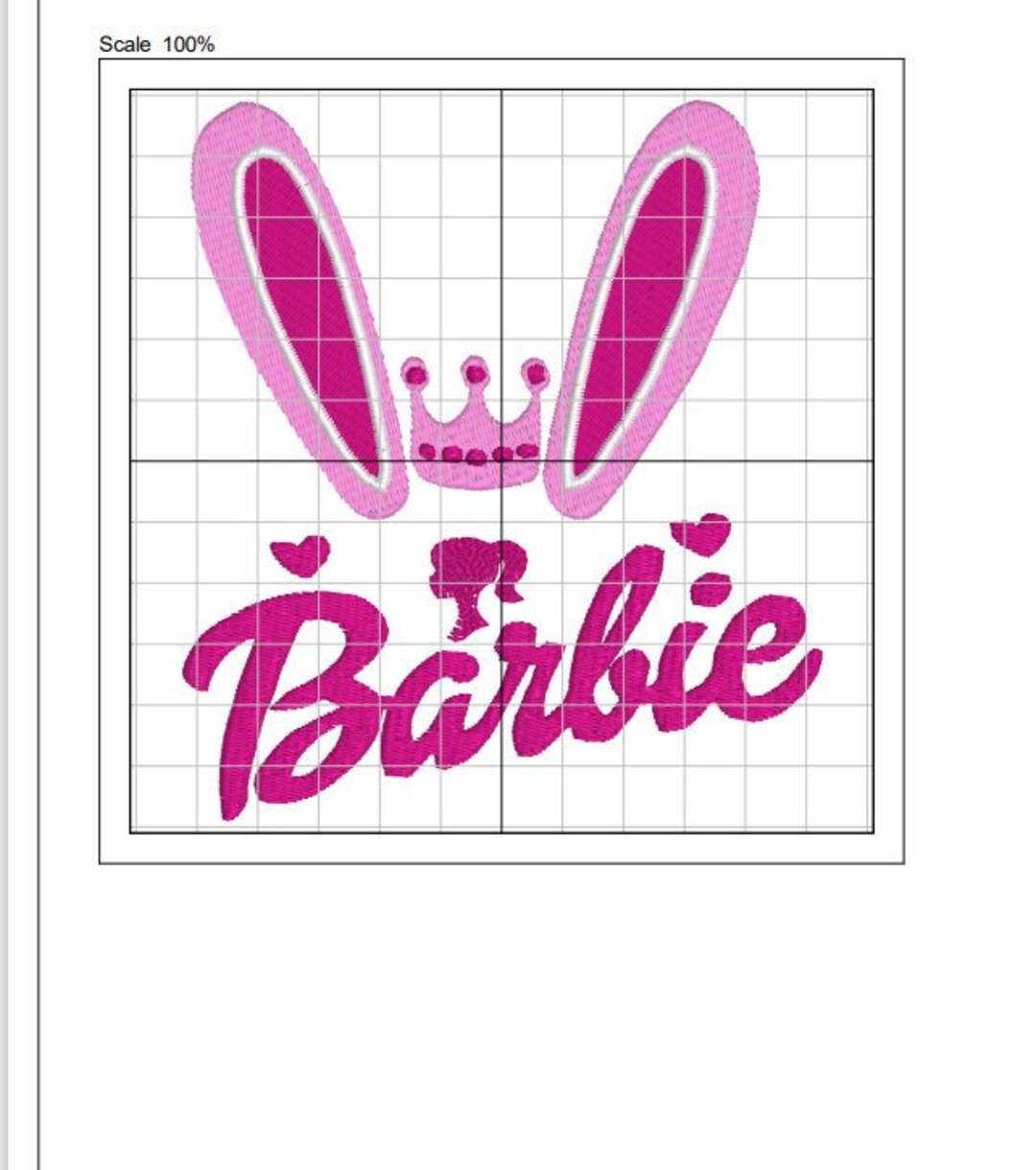Easter Barbie Machine Embroidery Designs, Barbie Silhouette Embroidery ...