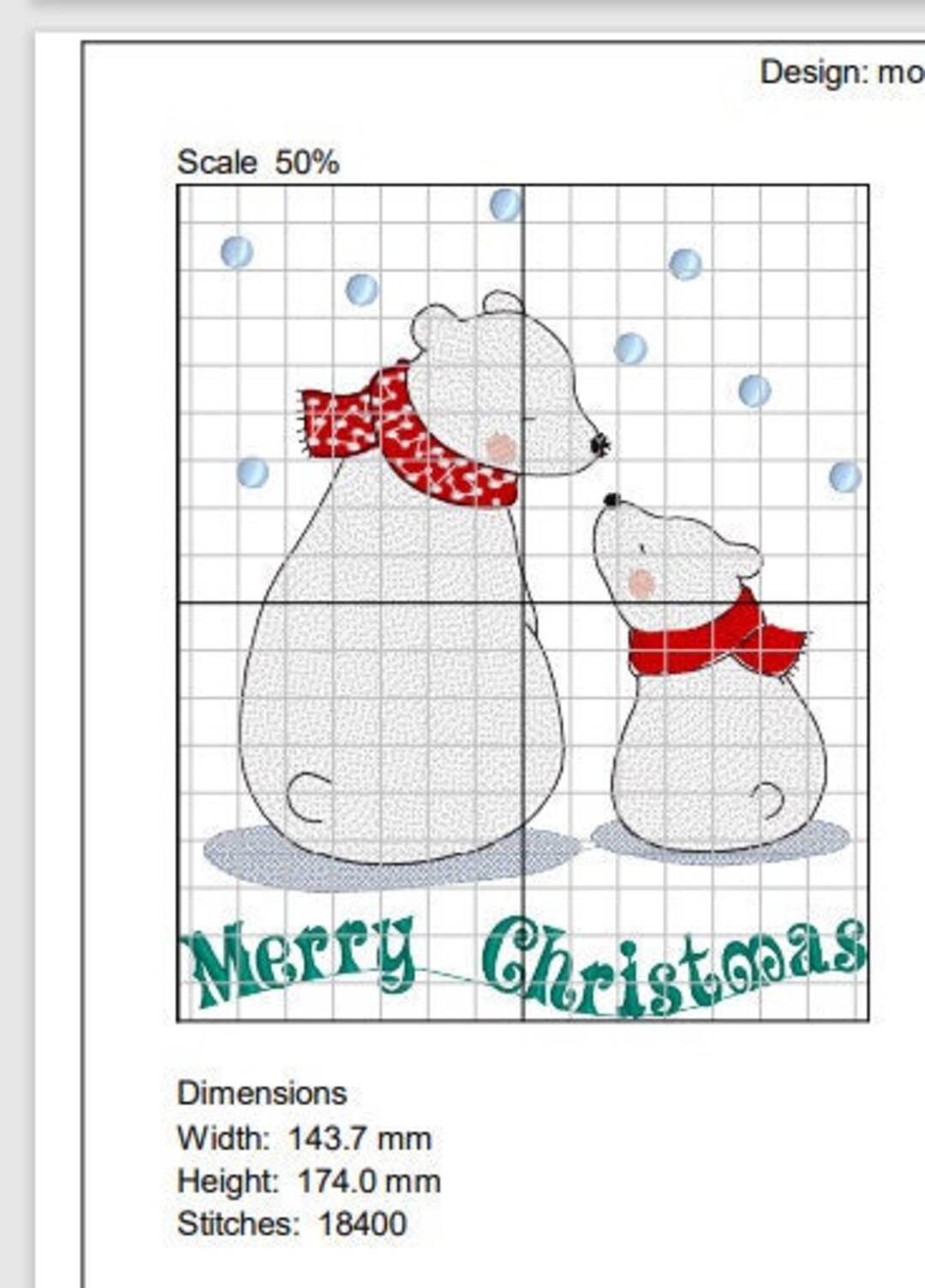 Christmas Polar Bears Machine Embroidery Design, Festive Embroidery ...
