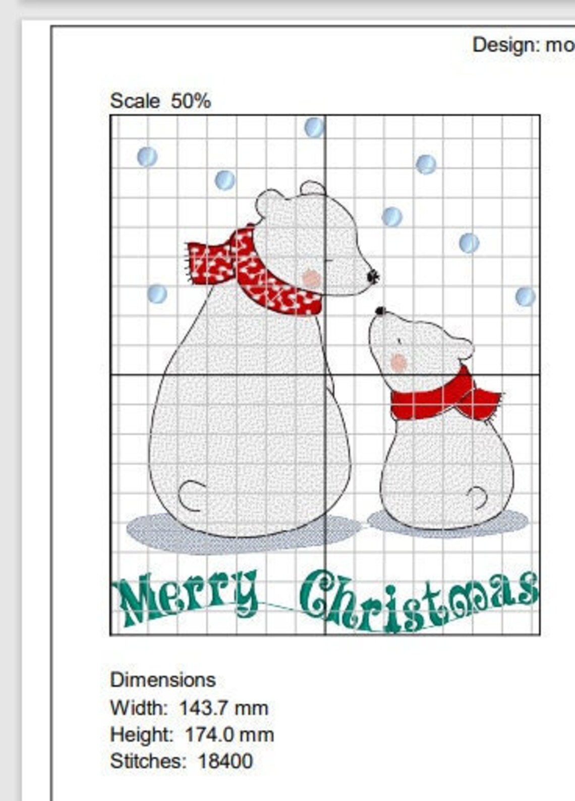 Christmas Polar Bears Machine Embroidery Design, Festive Embroidery ...