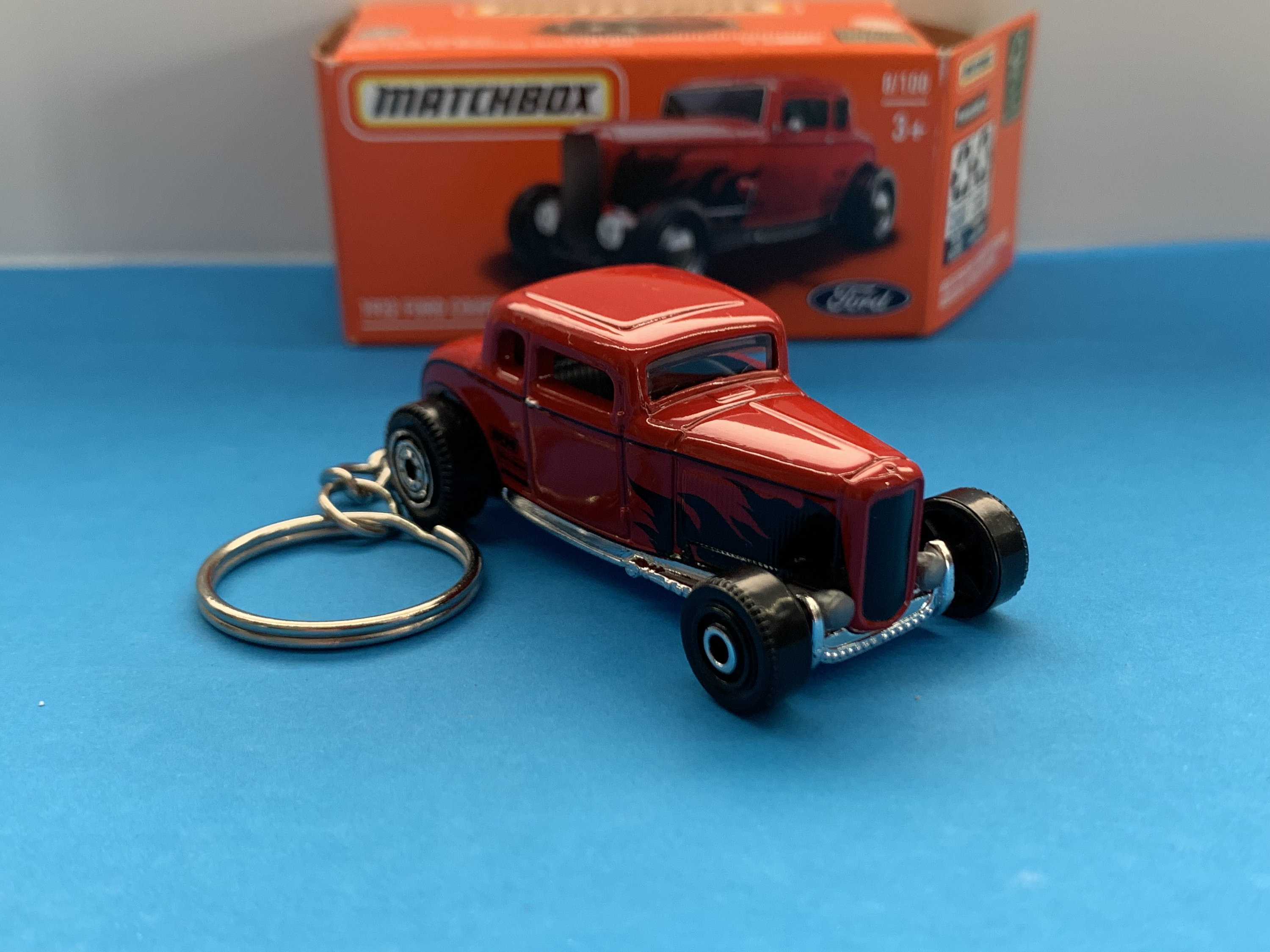 Matchbox 32 Ford Coupe Model B Hot Rod Keychain - Etsy