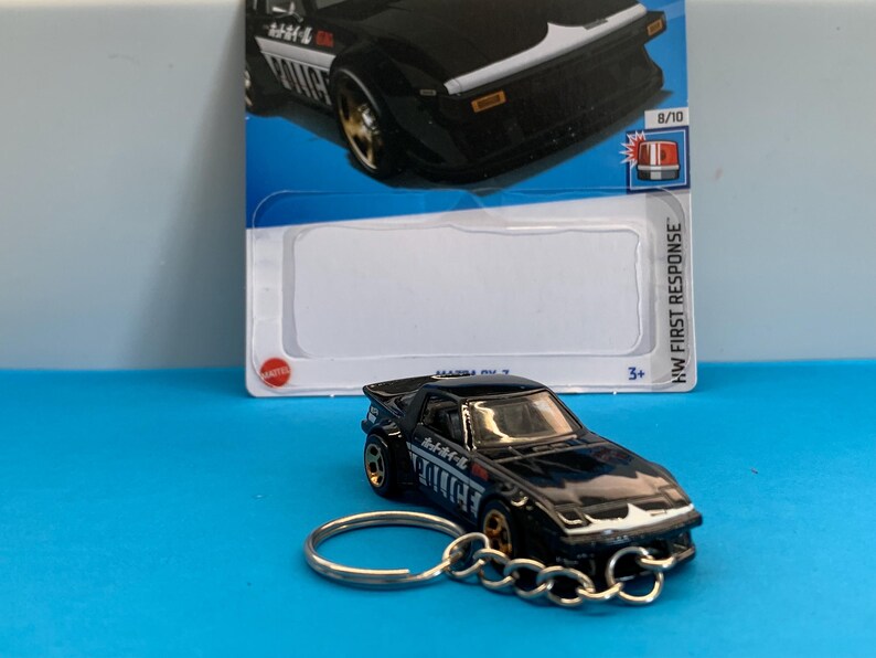 Hot Wheels 89 Mazda RX-7 Japanese Police Car Keychain - Etsy