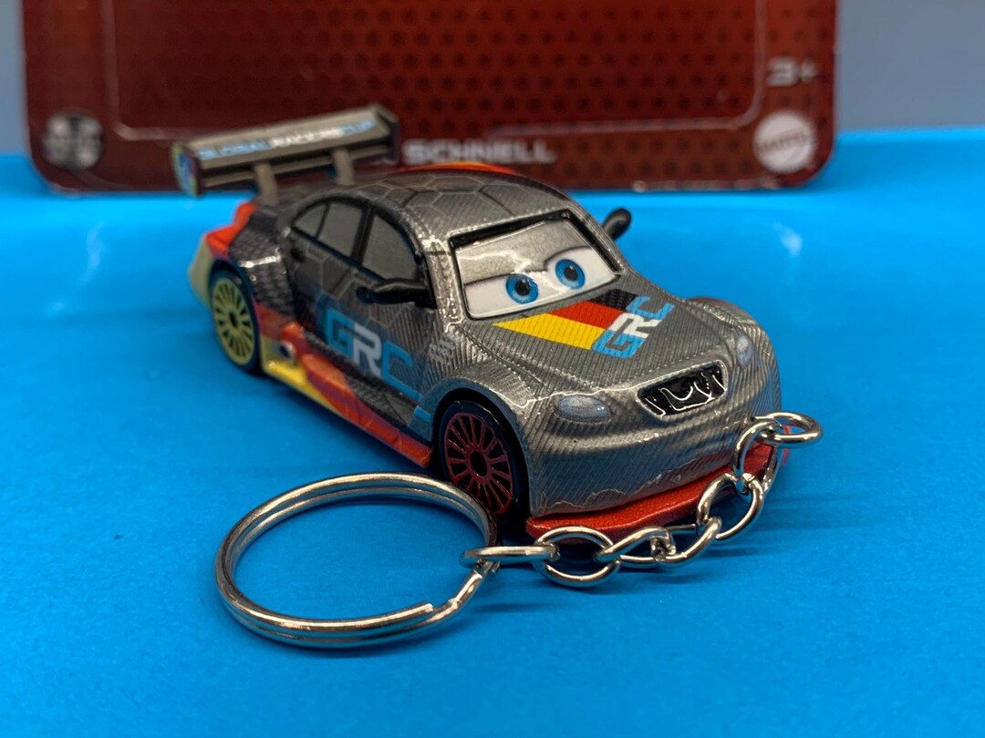 Hot Wheels/mattel 06 Cars Movie Max Schnell German Germany Keychain - Etsy