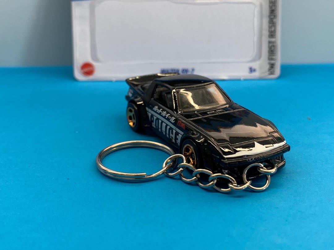 Hot Wheels 89 Mazda RX-7 Japanese Police Car Keychain - Etsy