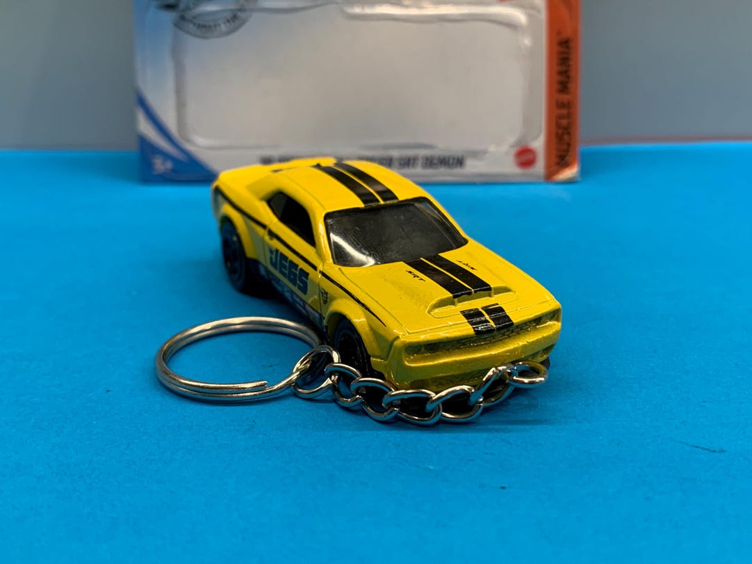 Hot Wheels 18 Dodge Challenger SRT Demon Car Hellcat Keychain - Etsy