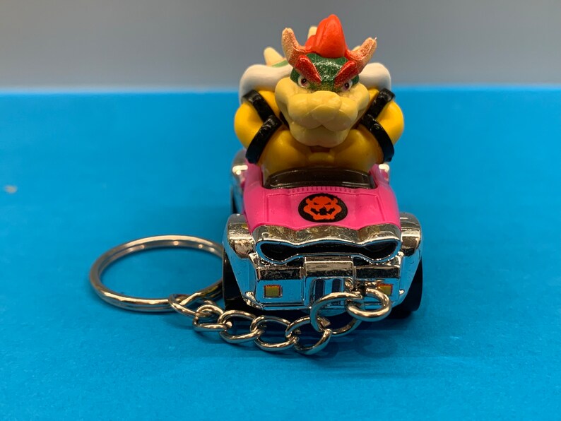 Hot Wheels Mattel 18 Nintendo Mario Kart Bowser Bad Wagon Keychain - Etsy