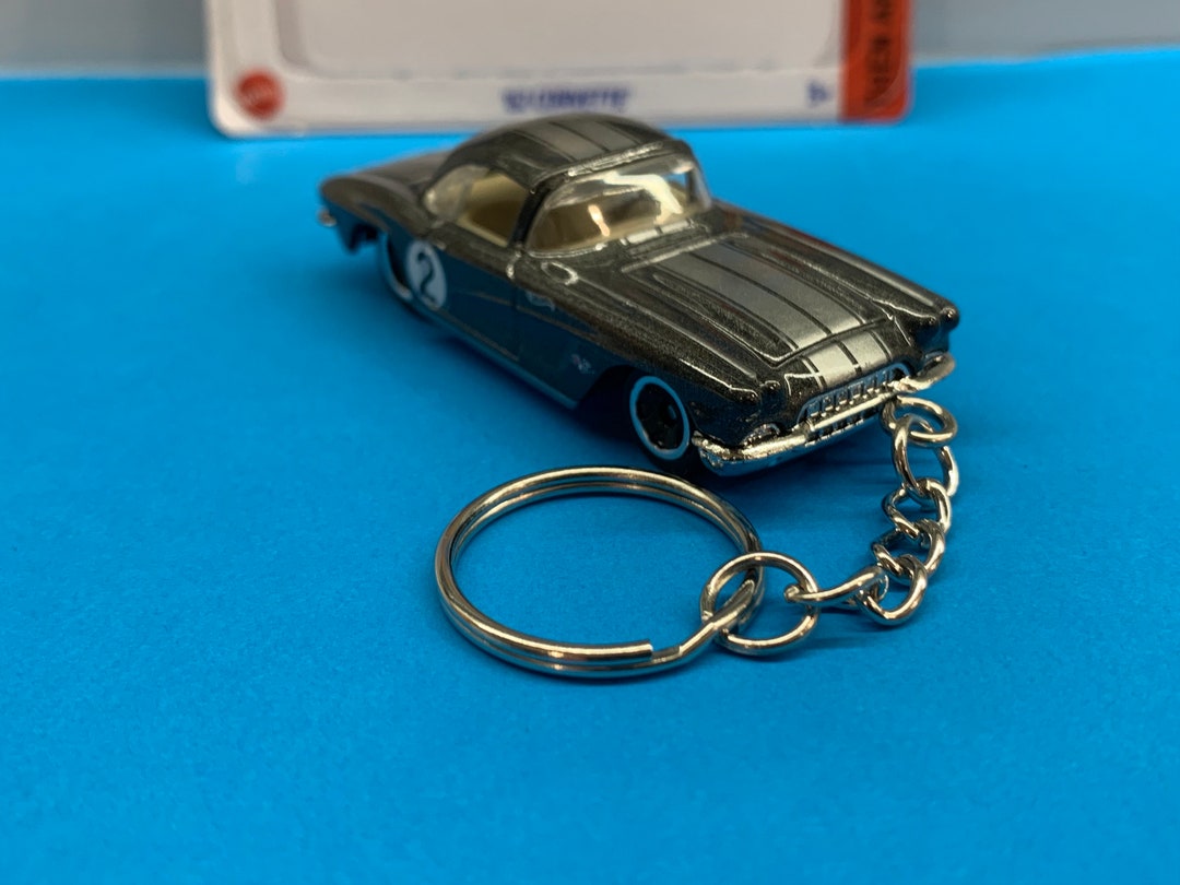 Hot Wheels 62 Chevrolet Corvette C1 Keychain - Etsy