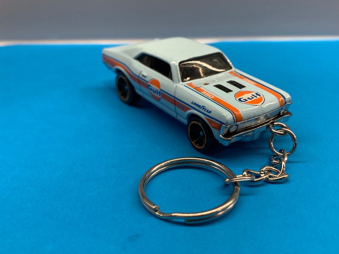 Hot Wheels 68 Chevrolet Chevy Nova Gulf Keychain - Etsy