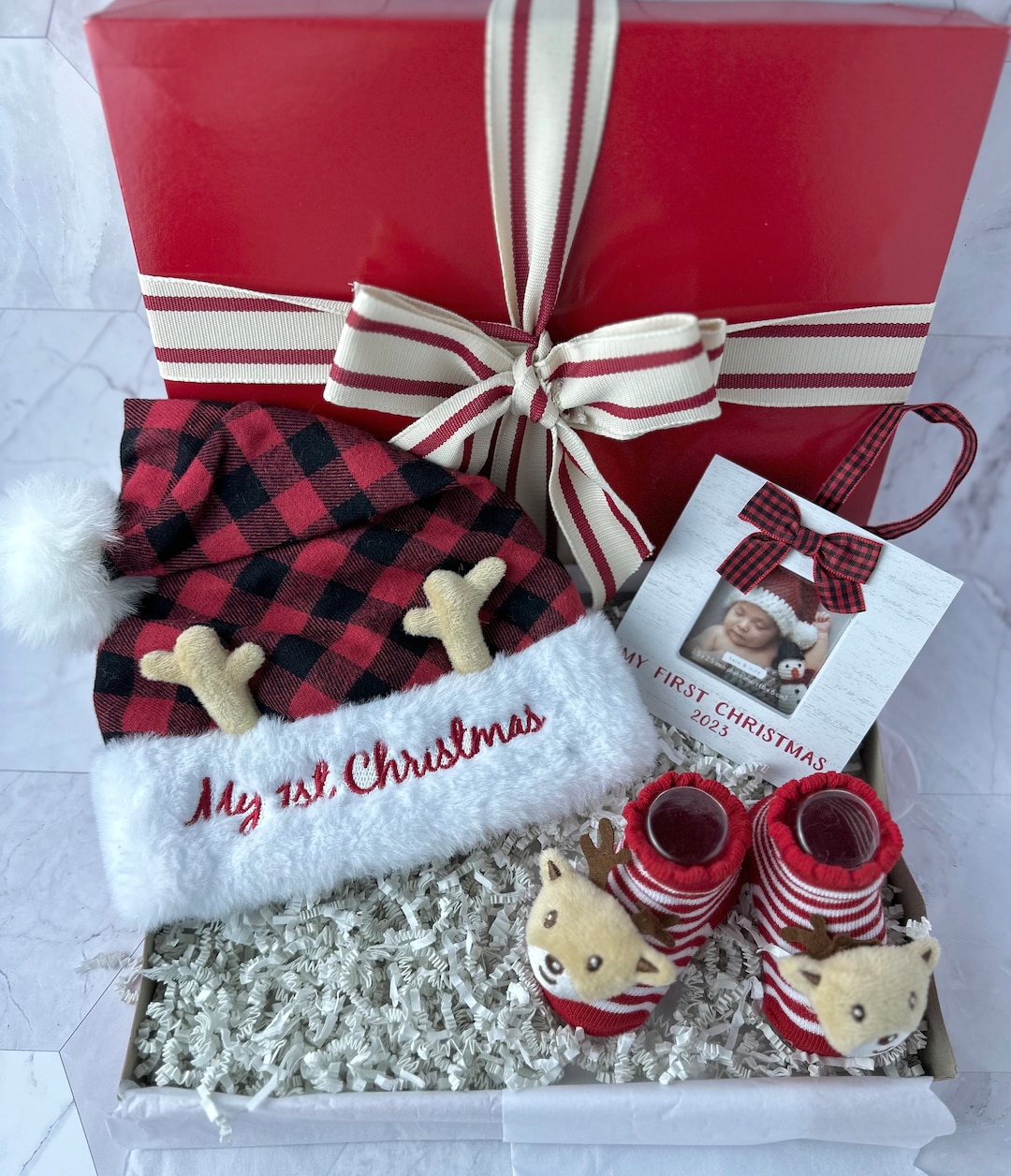 Baby First Christmas Gift Box Infant Holiday Outfit Set Baby - Etsy