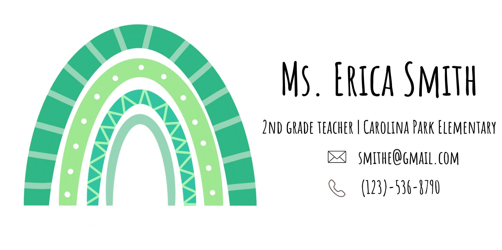 Customized Rainbow Email Signature - Etsy