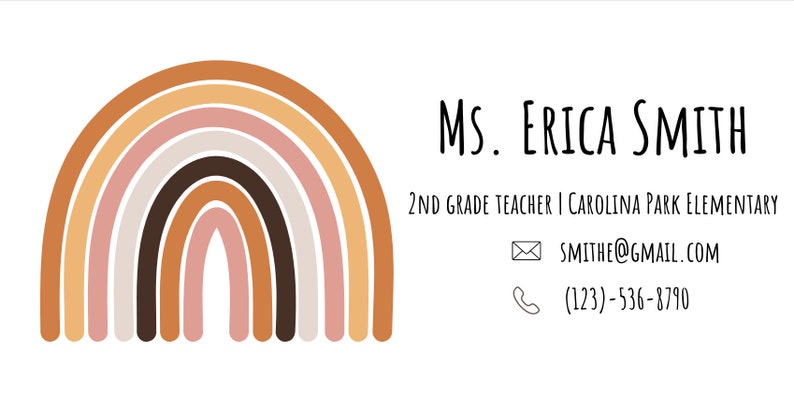 Customized Rainbow Email Signature - Etsy