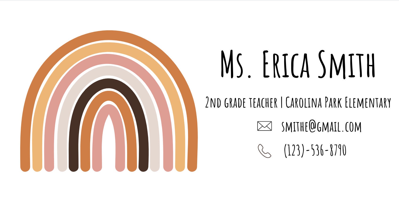 Customized Rainbow Email Signature - Etsy