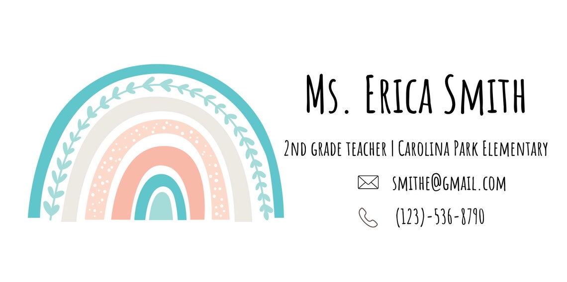 Customized Rainbow Email Signature - Etsy