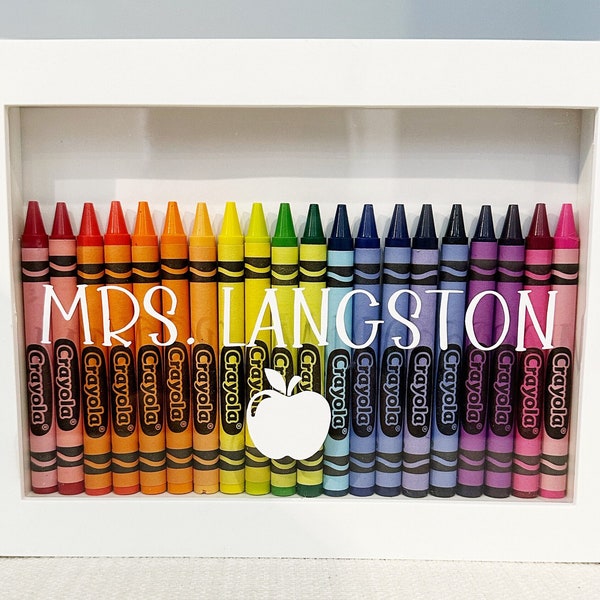 Crayon Shadow Box - Etsy