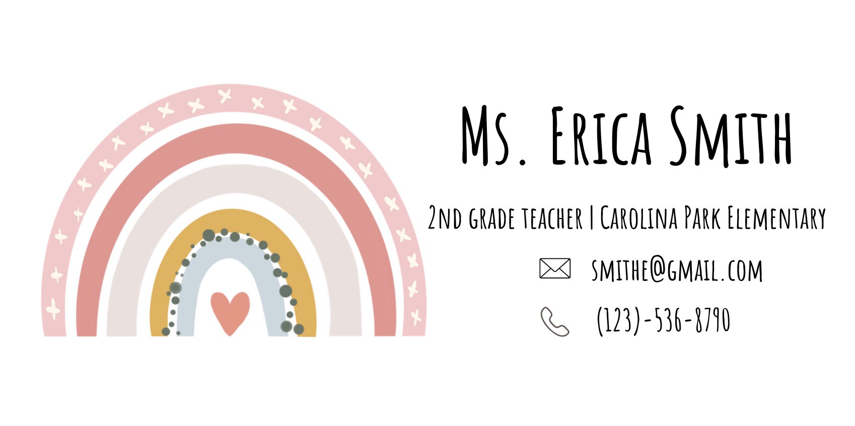 Customized Rainbow Email Signature - Etsy