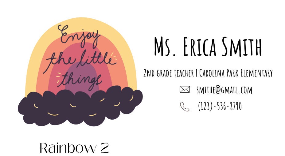 Customized Rainbow Email Signature - Etsy