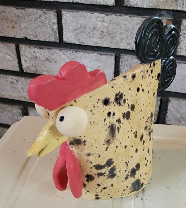 Handcrafted Pottery Chicken - Etsy