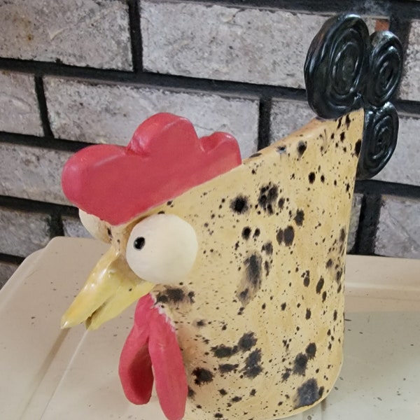 Pottery Chicken - Etsy