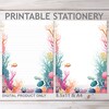 Ocean Waves Printable JW Stationery Lined and Unlined in A4 and 8.5x11 ...