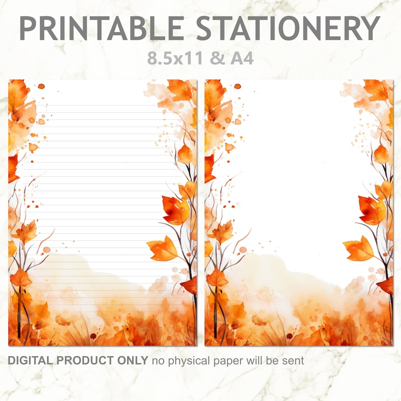 Fall Themed Stationary Sets - Etsy