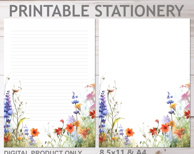 Wildflower Meadow Notepad | Floral Stationery | Gifts for Her ...