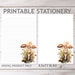 Mushroom Girl Cottagecore Printable Stationery Lined and Unlined in A4 ...