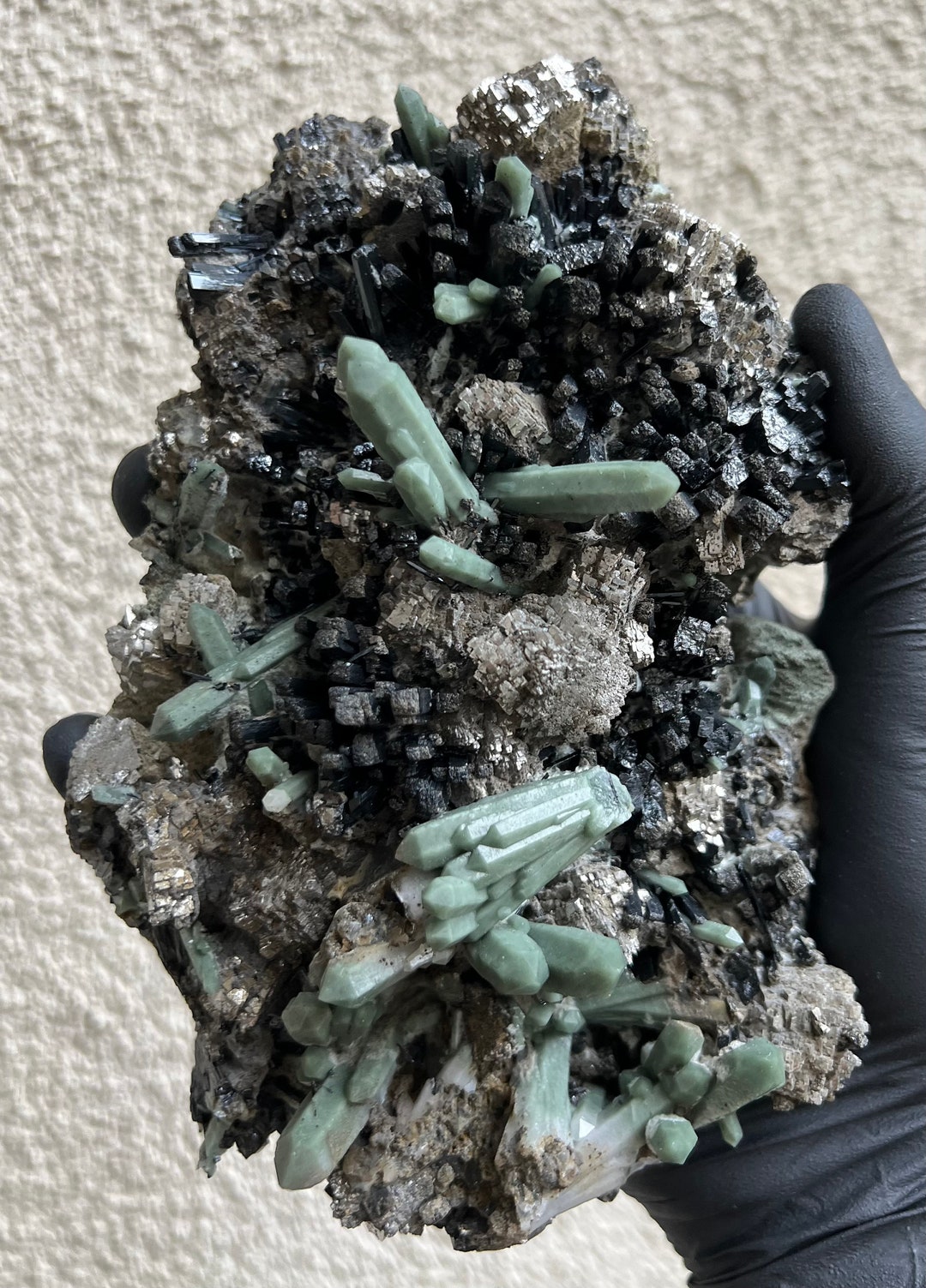 Hedenbergite Quartz With Ilvaite, Loellingite - Etsy