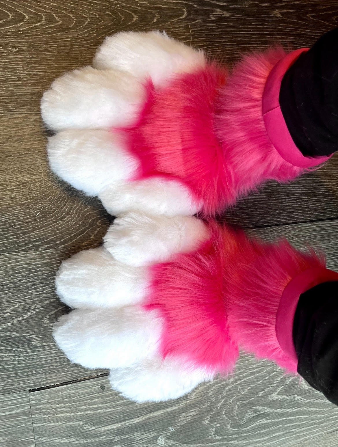 Pink Cotton Candy Fursuit Paws - Etsy
