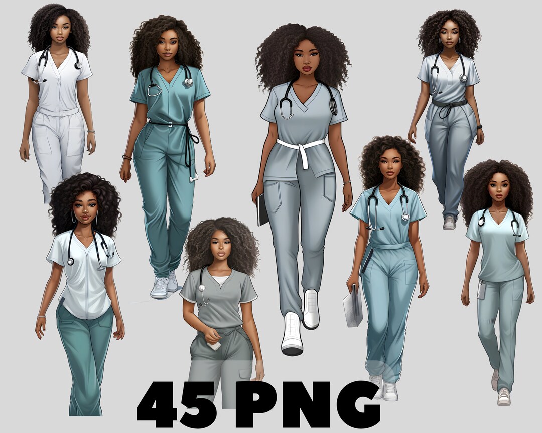 Nurse Png Sublimation Design Bundle, Nurse Digital Clipart, Set of ...