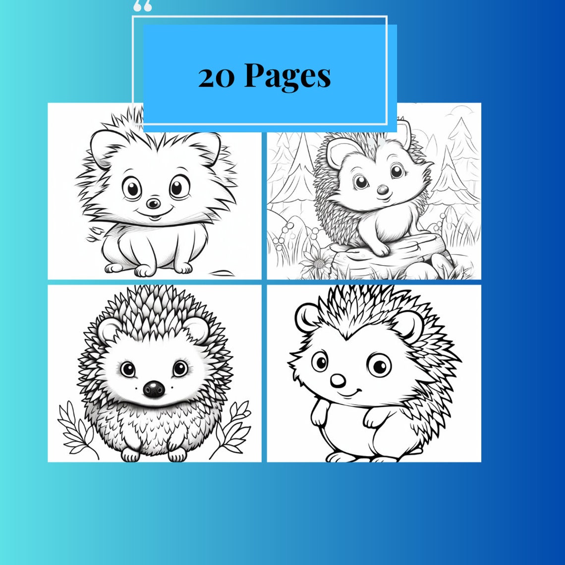 20 Hedgehog Coloring Pages, Coloring Book, Coloring Pages for Kids ...