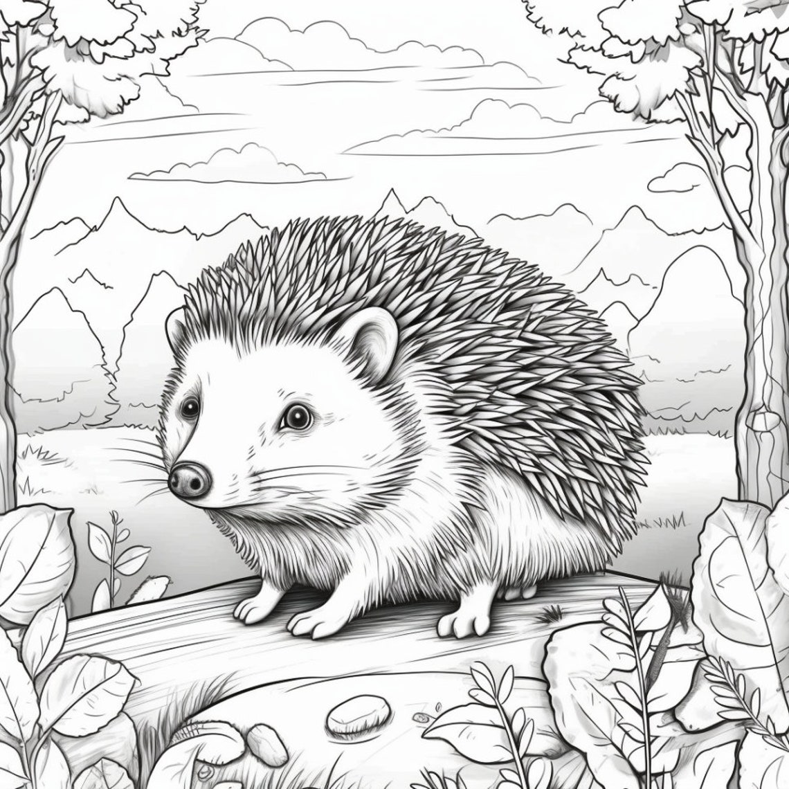 20 Hedgehog Coloring Pages, Coloring Book, Coloring Pages for Kids ...
