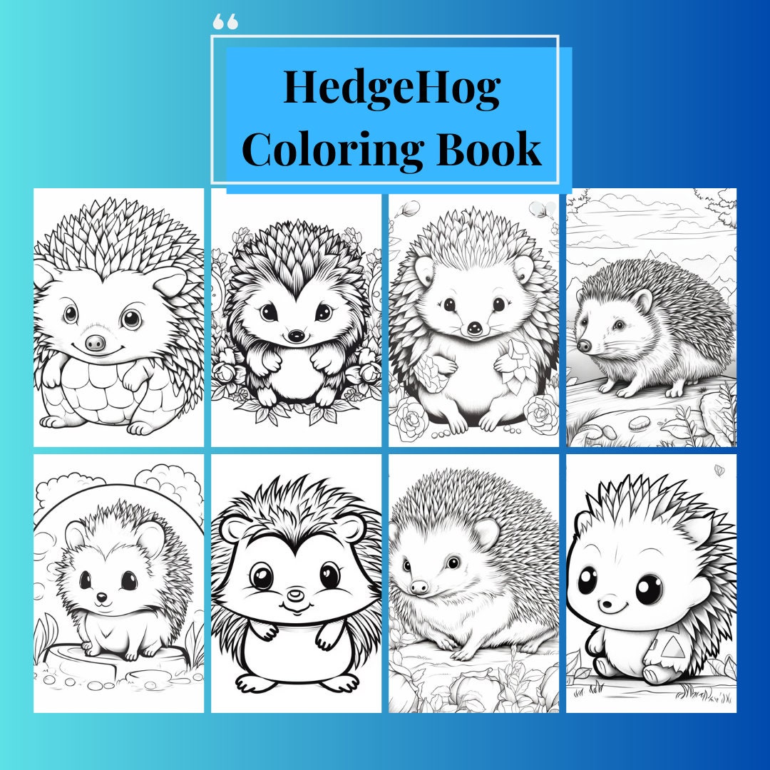 20 Hedgehog Coloring Pages, Coloring Book, Coloring Pages for Kids ...