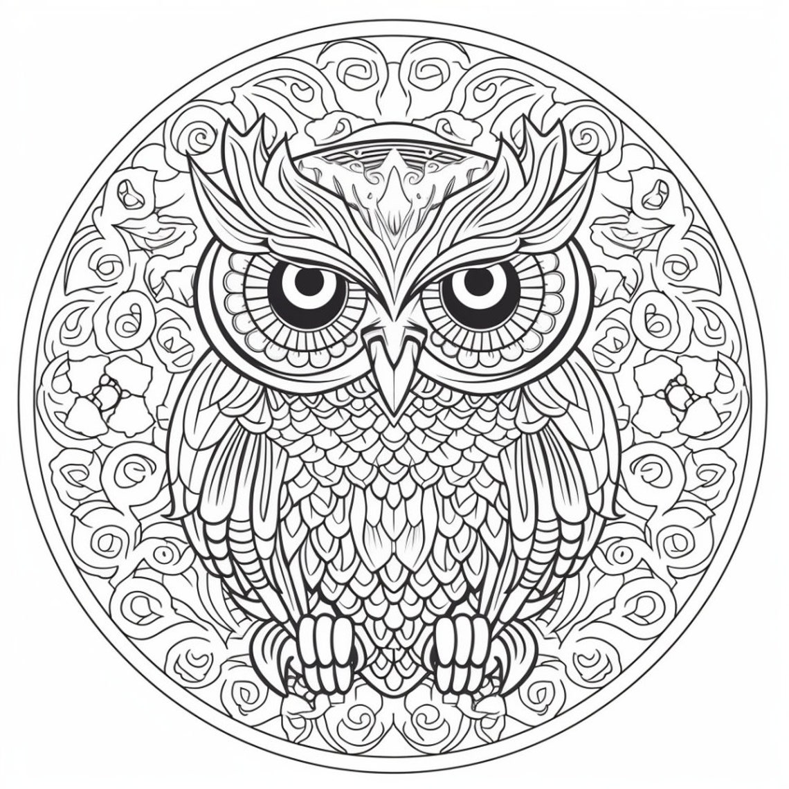 20 Owl Coloring Pages, Adult and Kids Coloring Pages, Coloring Book ...
